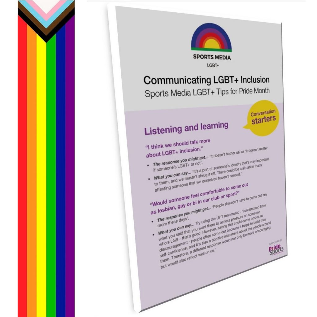 Pride Month: Communicating LGBT+ inclusion in sport