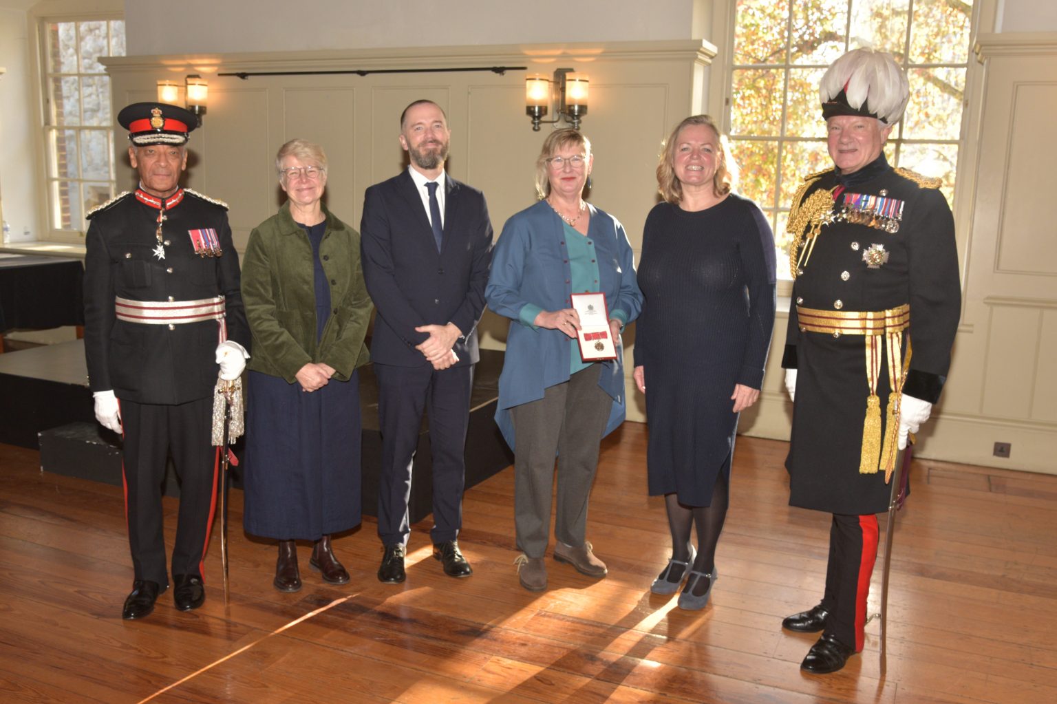 Medal of honour! Vicki Carter 'thrilled' to collect award for services ...